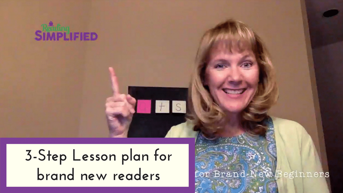 3-Step Lesson plan for brand new readers | Reading Simplified