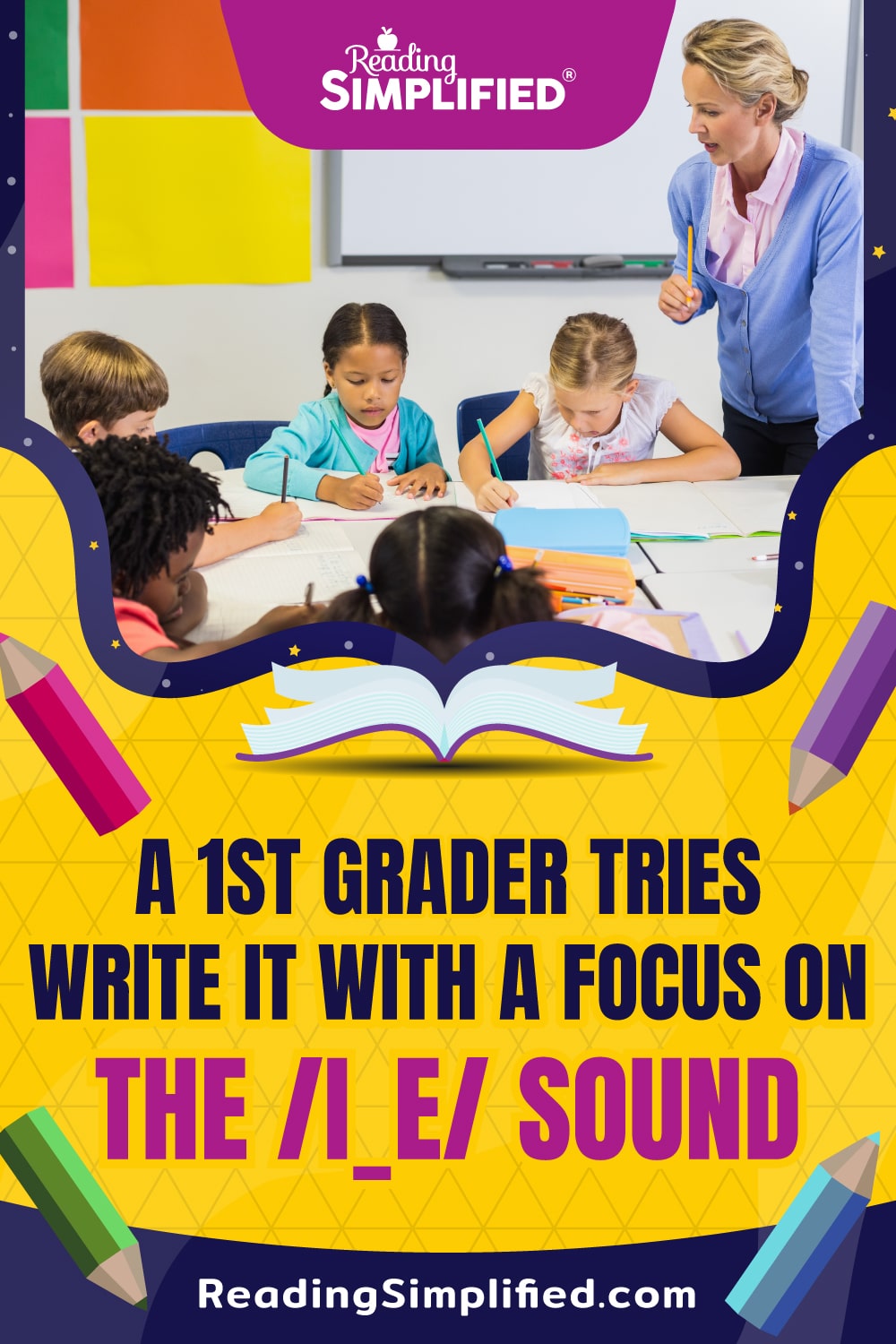 A first grader tries Write It with a focus on the /i_e/ sound ...