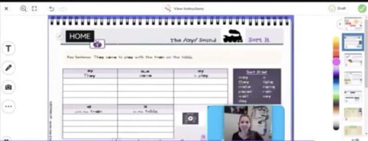 Seesaw Reading Lesson Template with Reading Simplified - Reading Simplified