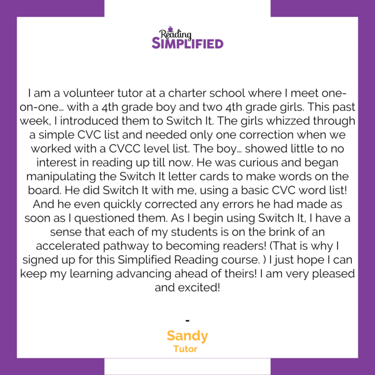 Reading Simplified’s Fast-Acting Phonics Fix: Switch It | Reading ...