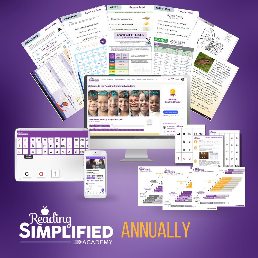 Reading Simplified Academy Discounted Annual | Reading Simplified ...